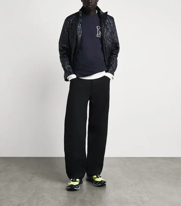 Moncler Cotton Logo T-shirt - Navy