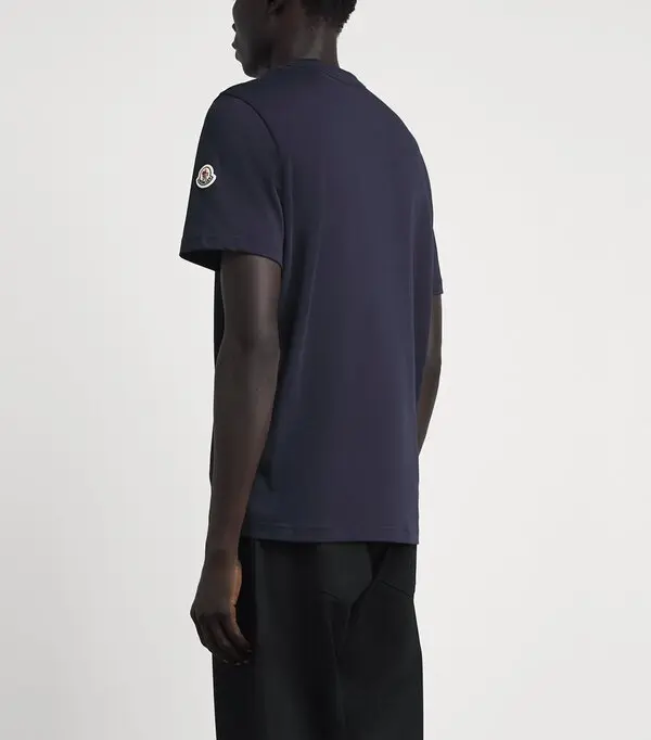 Moncler Cotton Logo T-shirt - Navy