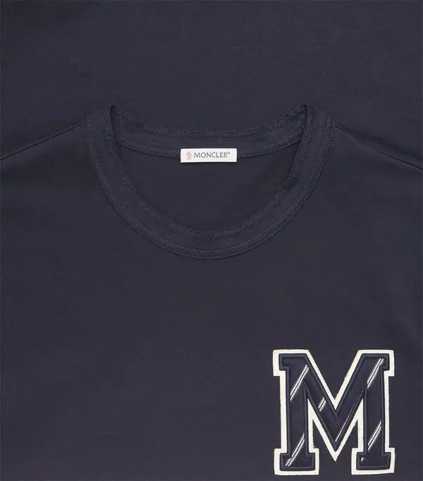 Moncler Cotton Logo T-shirt - Navy