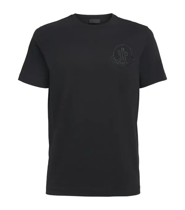 Moncler Cotton Logo T-shirt - Black