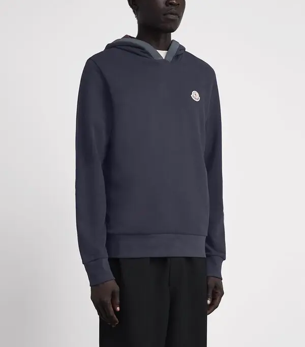 Moncler Cotton Logo Patch Hoodie