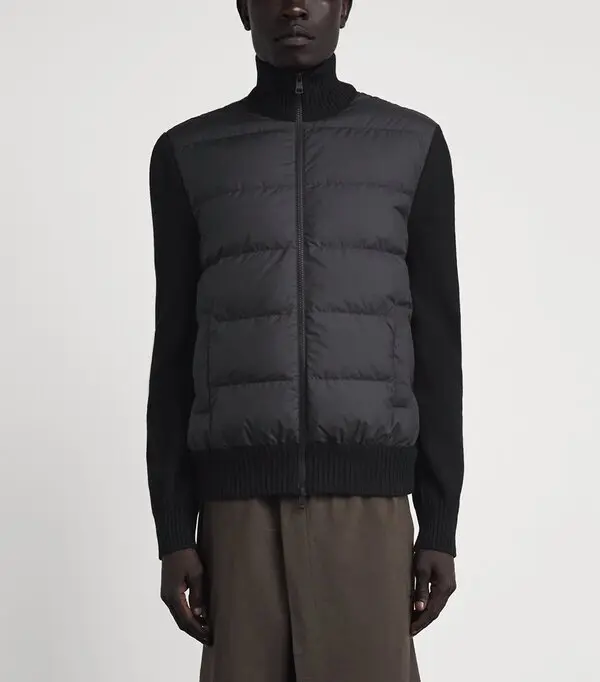 Moncler Down Hybrid Cardigan