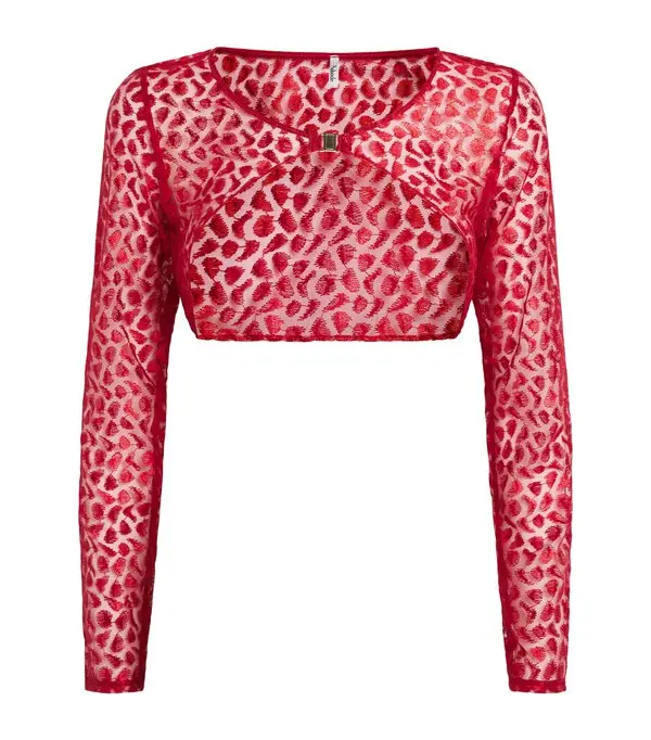 AUBADE Crazy In Love Bolero Top - Red