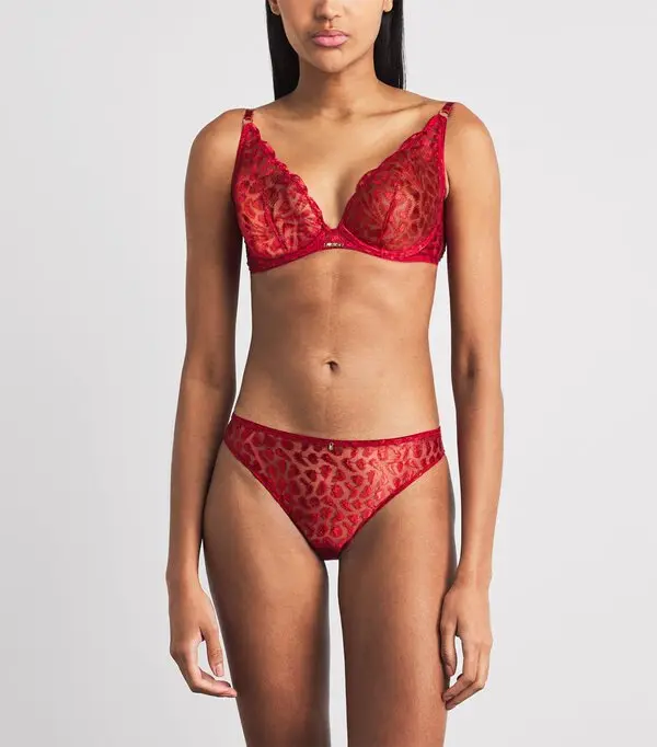 AUBADE Crazy In Love Triangle Bra - Red