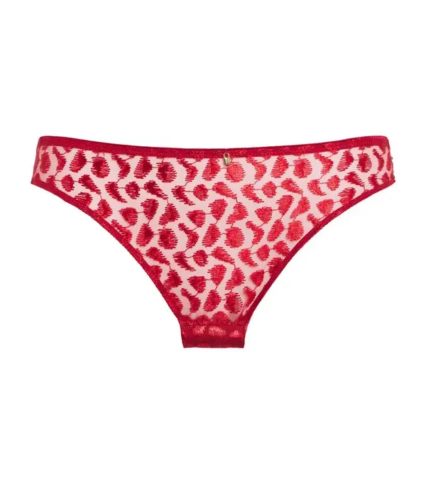 AUBADE Crazy In Love Briefs - Red