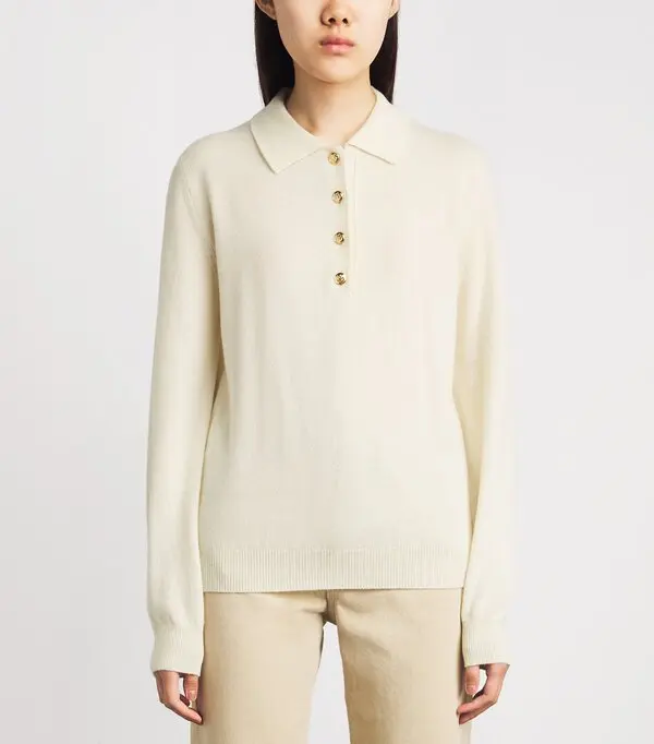 BLAZÉ MILANO Wool-cashmere Highland Polo Sweater