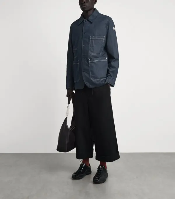 Moncler Haderu Denim Shirt Jacket - Blue