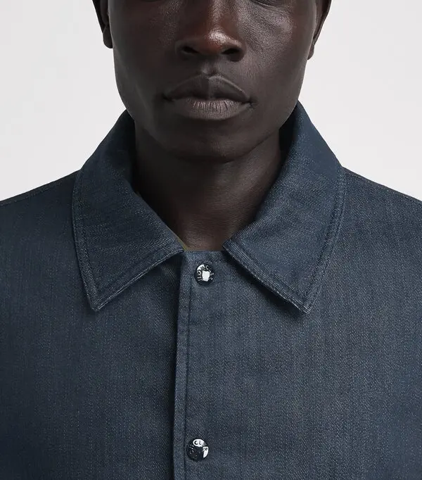 Moncler Haderu Denim Shirt Jacket - Blue