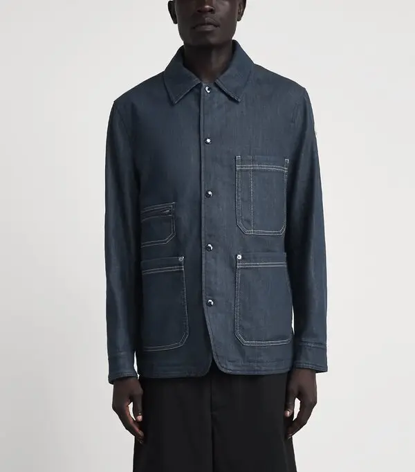 Moncler Haderu Denim Shirt Jacket - Blue