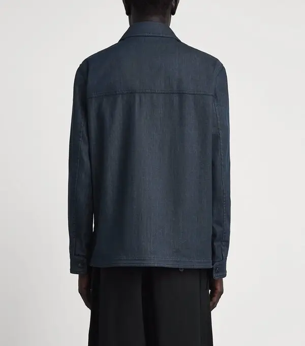 Moncler Haderu Denim Shirt Jacket - Blue