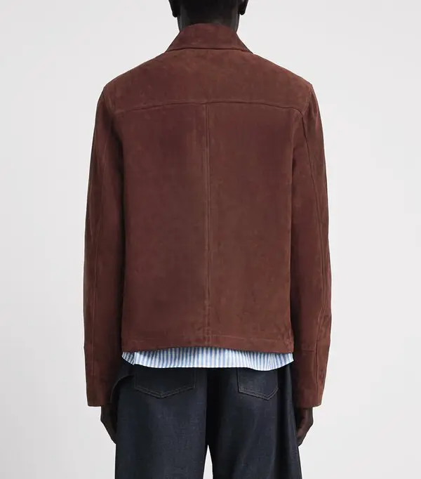 Drole De Monsieur Suede Zip-up Jacket