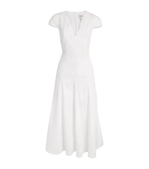 ME+EM Cotton Poplin Midi Dress
