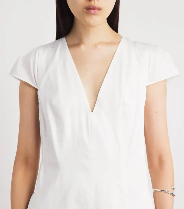 ME+EM Cotton Poplin Midi Dress