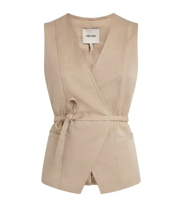 ME+EM Wrap-around Waistcoat