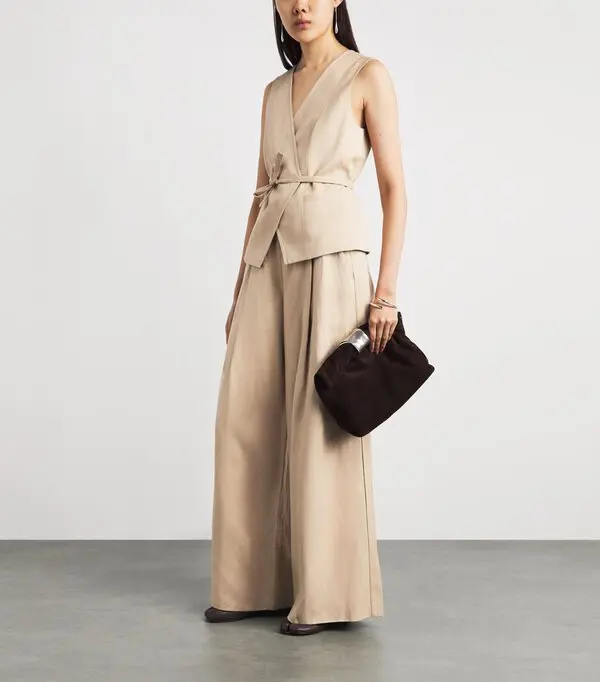 ME+EM Wide-leg Tailored Trousers