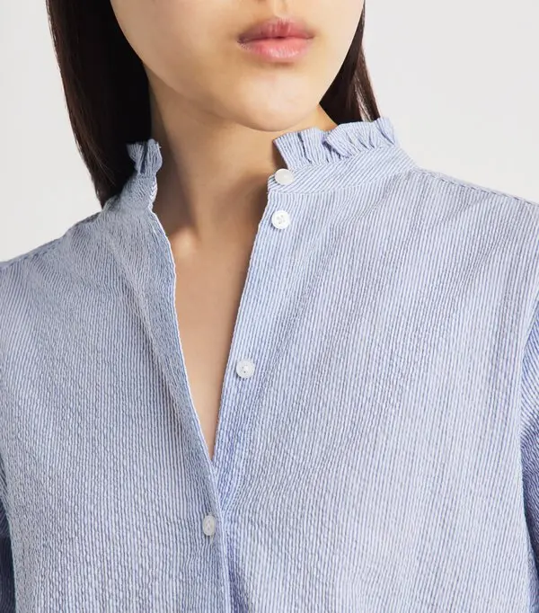 ME+EM Seersucker Stripe Blouse