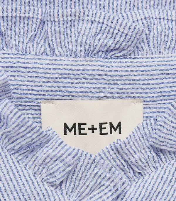 ME+EM Seersucker Stripe Blouse