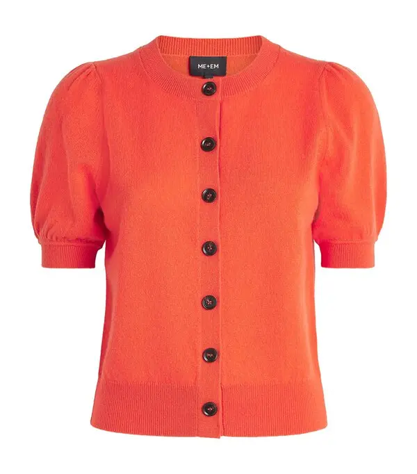 ME+EM Cashmere Cardigan - Orange