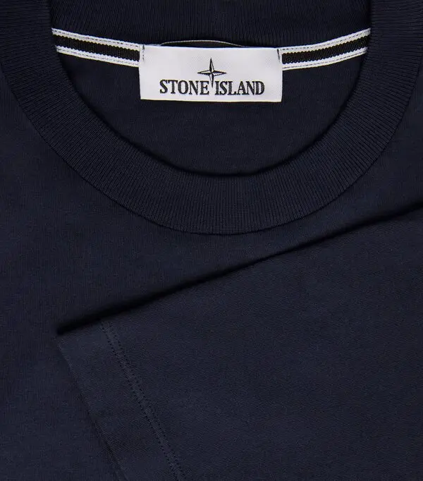 Stone Island Organic Cotton Logo T-shirt - Navy