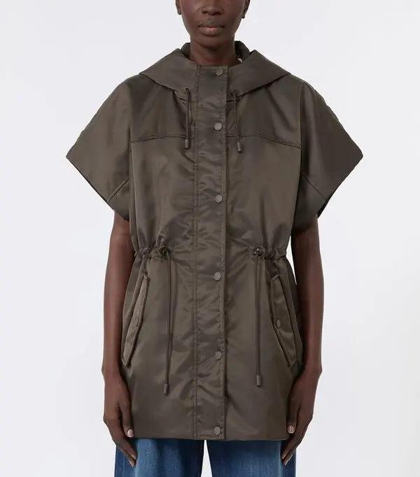 Max Mara Sleeveless Hooded Puffer Jacket