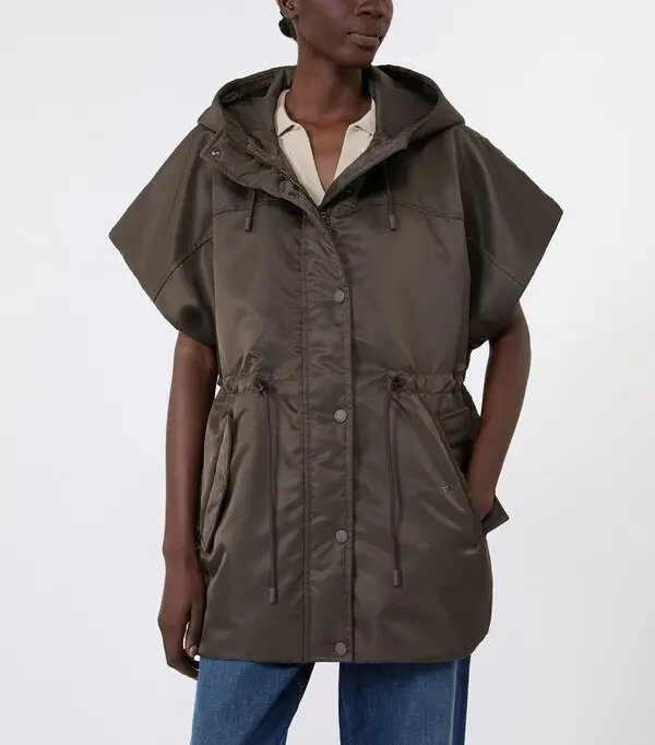 Max Mara Sleeveless Hooded Puffer Jacket