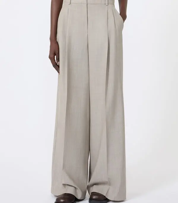 Max Mara Virgin Wool Wide-leg Trousers