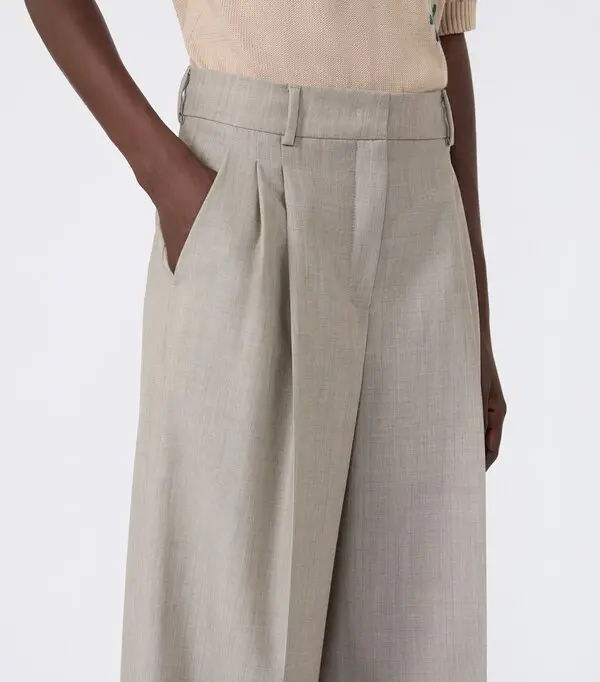 Max Mara Virgin Wool Wide-leg Trousers