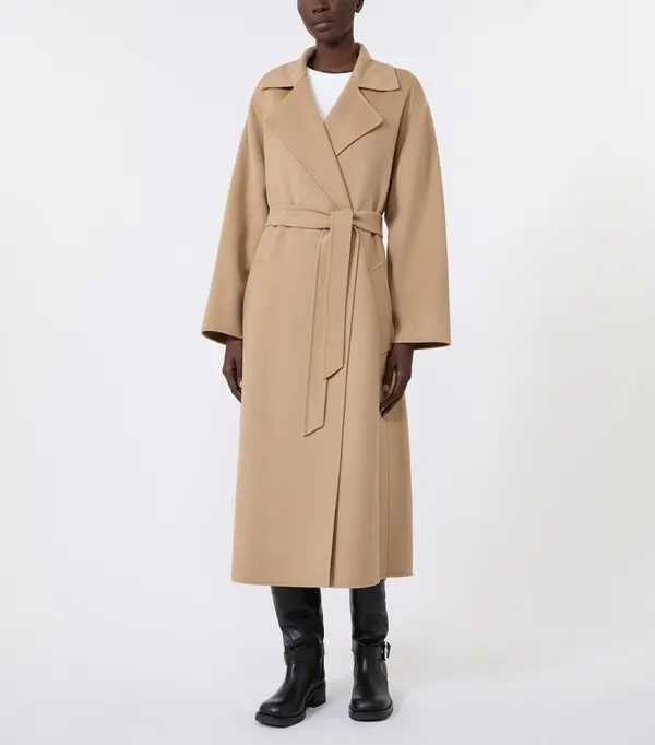 Max Mara Wool-blend Belted Coat
