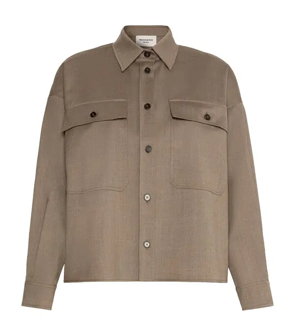 Max Mara Wool-blend Shirt Jacket