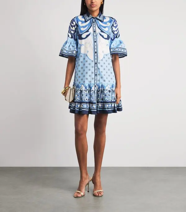 La DoubleJ Printed Cotton Shirt Dress