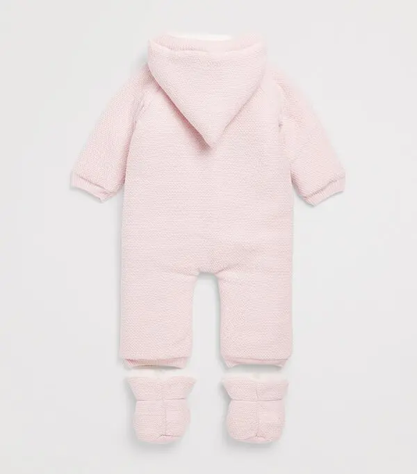 PAZ RODRIGUEZ Virgin Wool Snowsuit And Booties Set