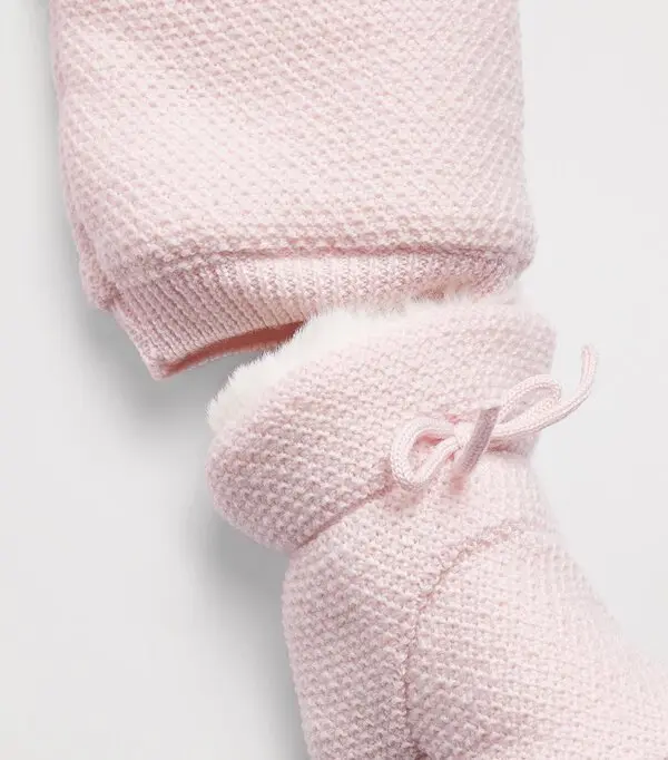 PAZ RODRIGUEZ Virgin Wool Snowsuit And Booties Set