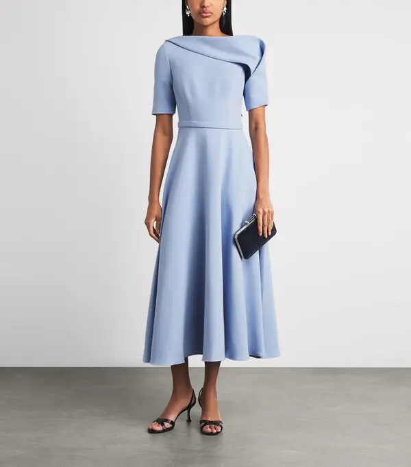 Safiyaa Asymmetric Melinda Midi Dress