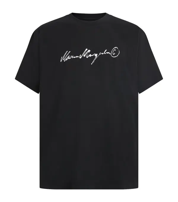 MAISON MARGIELA Cotton Logo T-shirt - Black