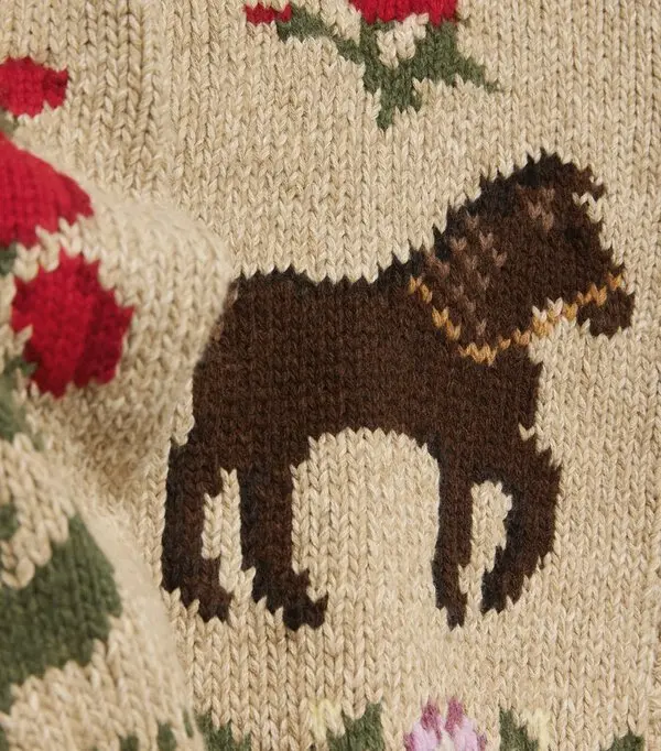 Polo Ralph Lauren Cotton-wool Horse Intarsia Zip-up Cardigan