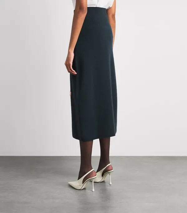 Erdem Embroidered Midi Pencil Skirt