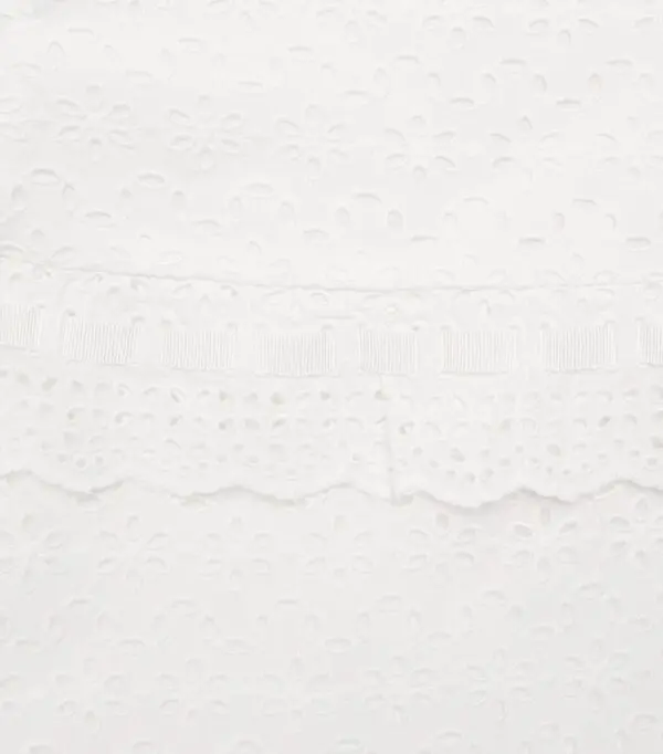 Ulla Johnson Broderie Anglaise Midi Skirt - White