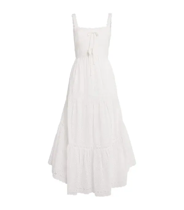 Ulla Johnson Broderie Anglaise Constance Maxi Dress