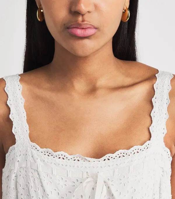 Ulla Johnson Constance Broderie Anglaise Maxi Dress - White
