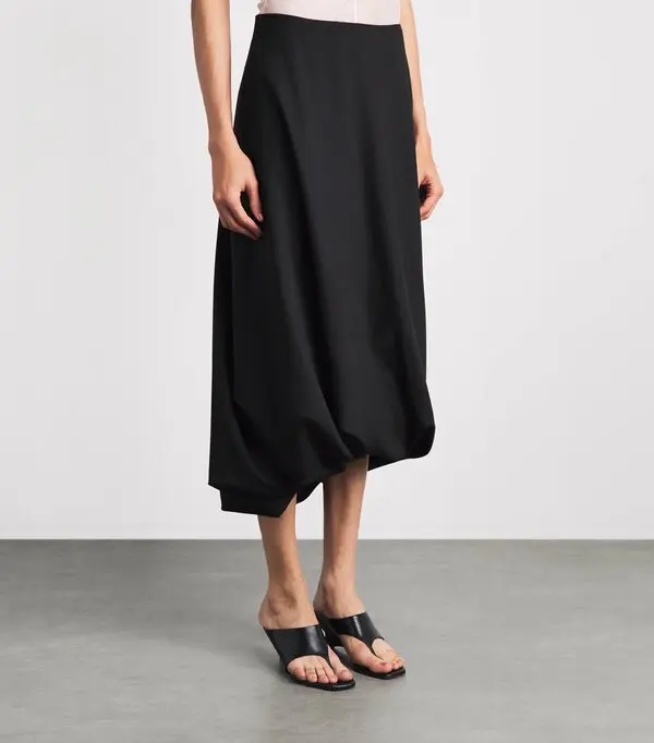 RÓHE Twisted Midi Skirt