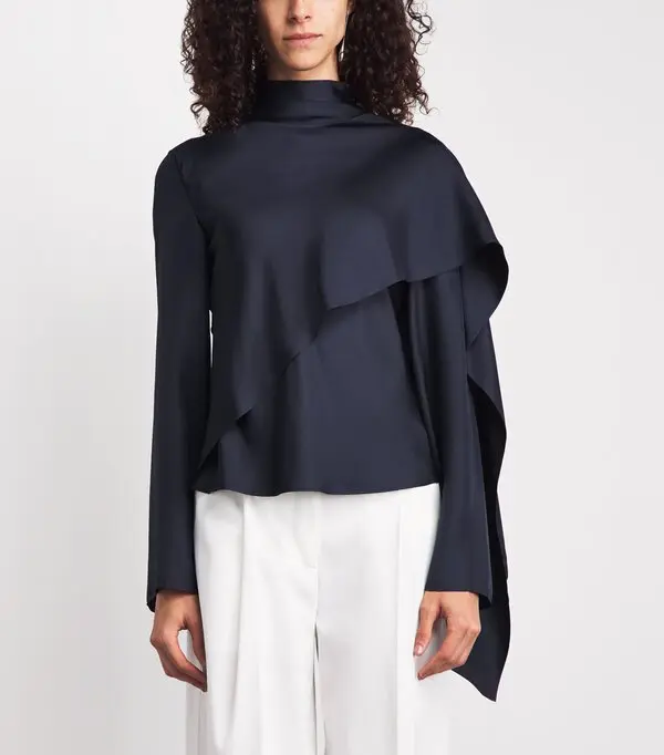 RÓHE Silk Foulard Top