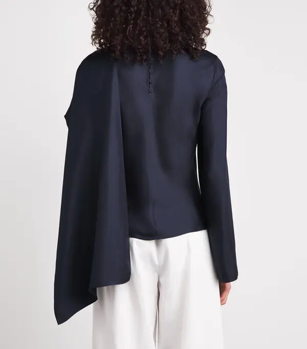 RÓHE Silk Foulard Top