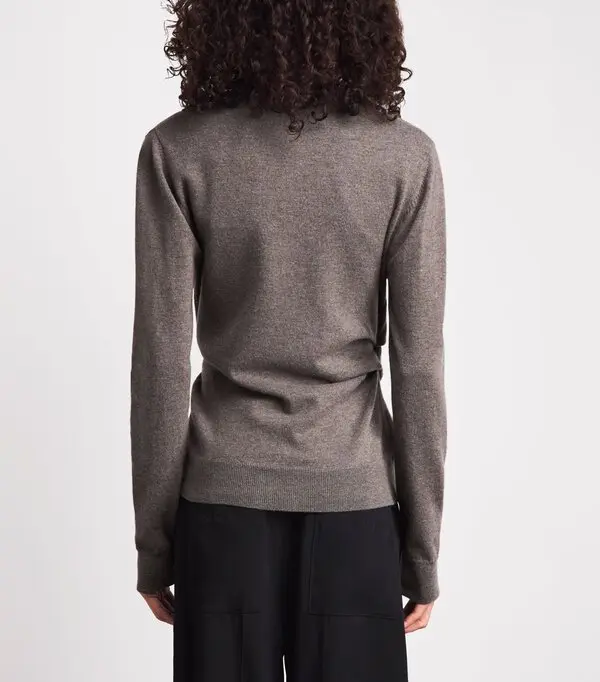 RÓHE Stretch-wool Twisted Cardigan