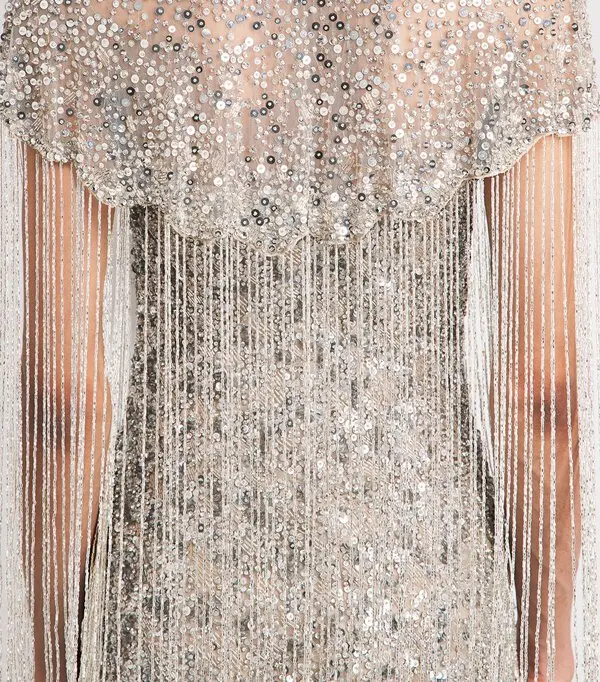 Jenny Packham Embellished Sirocco Gown And Cape
