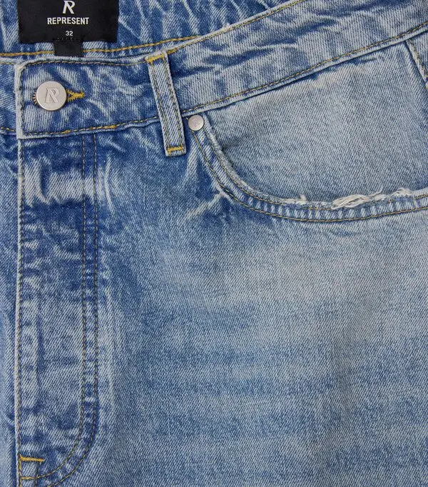 REPRESENT Ripped Heaton Straight Jeans