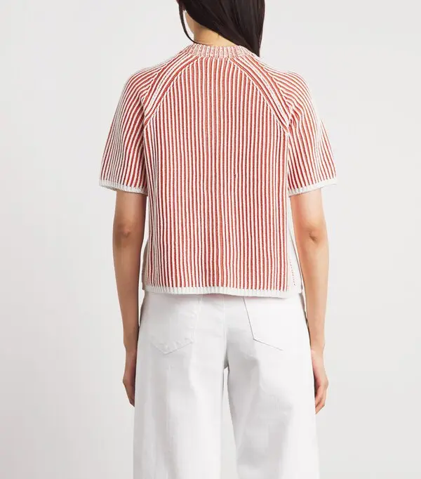 ME+EM Organic Cotton Ribbed Cardigan