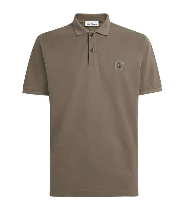 Stone Island Organic Cotton Ghost Polo Shirt - Green