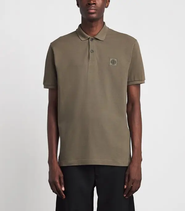 Stone Island Organic Cotton Ghost Polo Shirt - Green