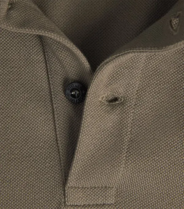 Stone Island Organic Cotton Ghost Polo Shirt - Green