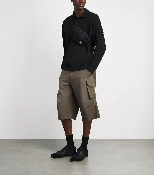 Stone Island Organic Cotton Polo Shirt - Black